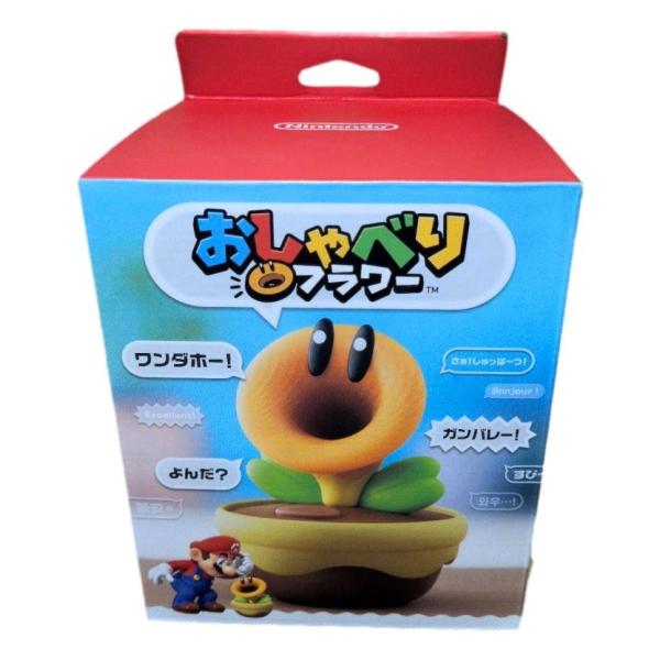 スーパーマリオブラザーズ ワンダー おしゃべりフラワー概要：ゲーム「スーパーマリオブラザーズ ワンダー」に登場するおしゃべりフラワーを再現した音声玩具。特徴：ボタン操作でキャラクターのセリフを再生／コンパクトサイズで飾りやすい／かわいいデザ...