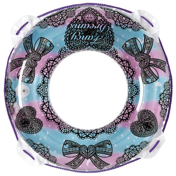 夏のお子様向け、おしゃれで楽しいプールやビーチ遊びにぴったりな浮き輪です。  内周約95〜100cmなので、8歳〜14歳頃のお子様に最適。かんたん空気栓で空気の注入・排出もスムーズです。  丈夫な厚手PVC素材を使用し、耐摩耗性・耐久性に優...