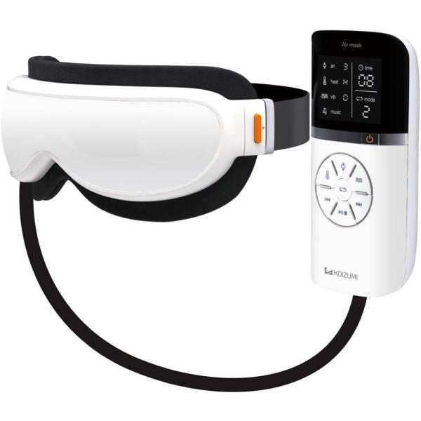 小泉成器 エアーマスク KRX-4000/W概要：「小泉成器 エアーマスク KRX-4000/W」は、こめかみや目元を心地よくケアするアイマスクタイプの目もとエステ機器です。エア・温め・振動の3つの機能でリラックス効果を高めます。特徴：5/...