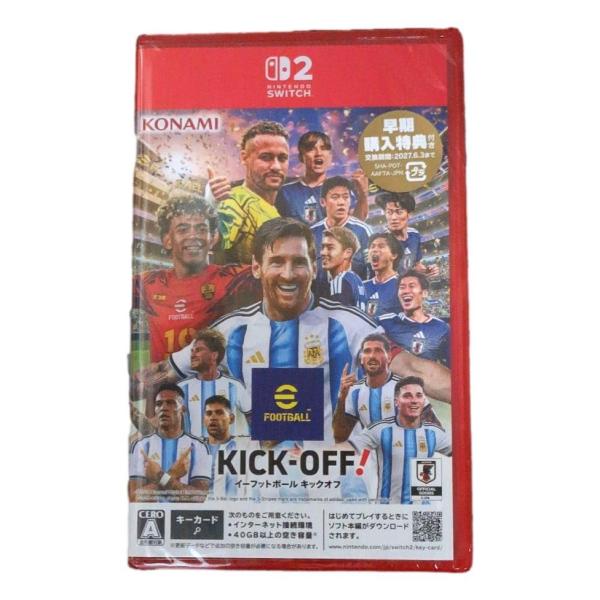 eFootball Kick-Off! Nintendo Switch 2 専用ソフト概要：コナミのサッカーゲーム「eFootball」シリーズがSwitch 2に登場。特徴：1〜4人プレイ対応。6人制サッカーやワールドツアーなど多彩なモー...