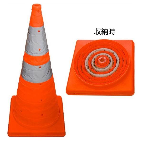 折りたためる三角コーンなので車のトランクにも置きやすく、収納場所をとりません！緊急時の目印、駐車禁止や迷惑駐車対策、工事現場などに。ライトが点灯するので夜でも目立ちます。三角コーンとは、工事現場や公共施設で良く見かける、赤い三角帽子の形をし...