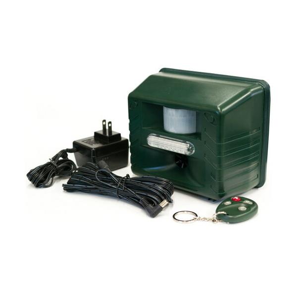 「超音波」でノラネコ、コウモリ、野ネズミ対策。「威嚇音」で鳥類（カラス、ハト、スズメ、ツバメ等）や、哺乳類（イタチ、タヌキ、シカ、クマ等）を追い払う。「青色LEDフラッシュライト」でノラネコ、イヌ、イタチ、イノシシ、シカ、野ネズミ、コウモリ...