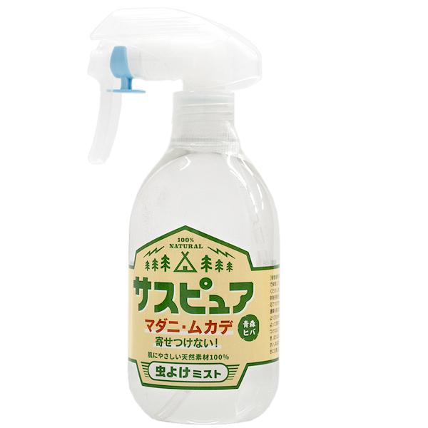 青森ヒバから採取されたヒノキチオールが主成分の忌避スプレーです。この成分は、ダニ・ムカデ・ゴキブリなどの虫除け効果があり、強い抗菌効果もあるので、カビの発生を抑えたり、消臭・脱臭効果もあります。屋外での虫除け、室内の虫対策に。エタノール・ア...