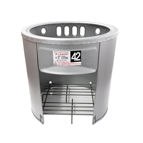 餅つき、冠婚葬祭、町内会、集まり事に。炊飯器では出せない味わいをお楽しみください♪燃料は薪やオガライトをご使用ください。・サイズ：　　本体：径42×高さ42.5cm　　釜羽内径：370mm　　付属パーツ：釜羽、ツバ、ロストル、取手　　適応羽...