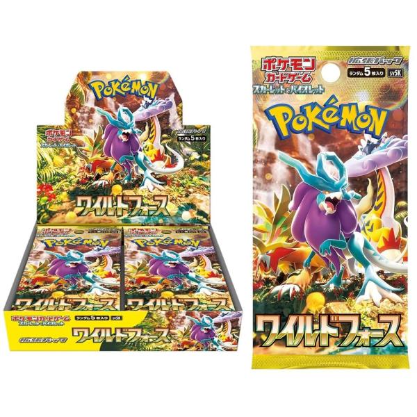 「商品情報」説明商品の説明【完全未開封 BOX】 ポケモンカードゲーム/スカーレット＆バイオレット/拡張パック/【ワイルドフォース】/ 未開封 BOX シュリンク付き安全警告なし「主な仕様」トレーディングカード