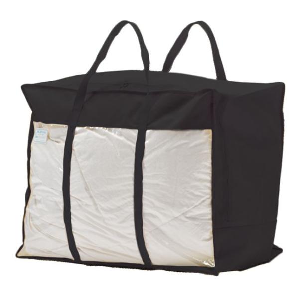 ●掛け布団の収納にお使いいただけます。持ち手付きのため持ち運びにも便利です。●厚手の不織布製のため、とても丈夫で長持ち。通気性も抜群で、羽毛布団の保管などに最適です。●表側は透明窓になっていますので、収納している中身が見えるようになっていま...