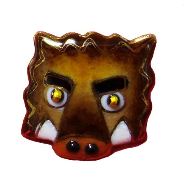 ＜サイズ＞（約）幅25mm×奥行き15mm×高さ25mm、重さ：約5g＜素材＞銅板・七宝釉薬・ガラス粒子・金液日本製伝統工芸風の七宝焼とは、ひと味ちがう、モダンであたたかみのあるデザインの、アンクル・ゼットの七宝焼のピンブローチです。七宝焼...