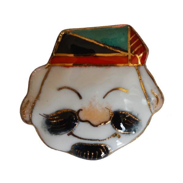 ＜サイズ＞（約）幅30mm×奥行き15mm×高さ28mm、重さ：約5g＜素材＞銅板・七宝釉薬・ガラス粒子・金液日本製伝統工芸風の七宝焼とは、ひと味ちがう、モダンであたたかみのあるデザインの、アンクル・ゼットの七宝焼のピンブローチです。七宝焼...