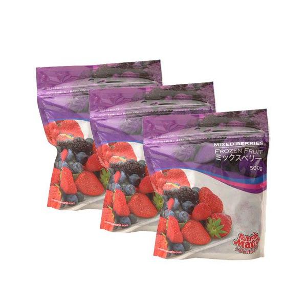 ＜商品詳細＞■原材料：ブルーベリー、ラズベリー、ブラックベリー、ストロベリー■内容量：500g×3袋■賞味期限：別途商品ラベルに記載■原産国：チリ■保存方法：-18度以下で保存してください。※送料無料につきまして配送先が沖縄・離島は別途1,...