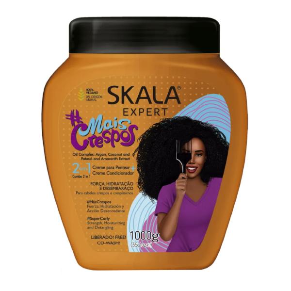ブラジルの大手ケア商品ブランド『SKALA』の強めのカールヘア向けライン（3C〜4Cタイプにも対応）のトリートメント。アルガンオイル、ココナッツオイル、パタウアオイルを配合し、乾燥しやすいカールにうるおいを与えてしっとりまとめながら、髪本来...