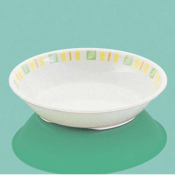 かわいらしい絵柄が楽しいランチタイムを盛り上げます。電子レンジはご使用いただけません。■商品名：カレー皿■サイズ：直径198×高さ43mm■満水容量：720cc■材質：メラミン■耐熱温度：120℃温冷配膳車対応,食器洗浄機対応,食器消毒保管...