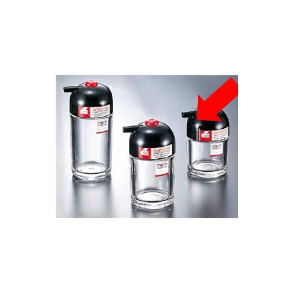 ■サイズ：Ф57×H102(mm)　120ml　■材質：メタクリル樹脂　●上部にある赤いボタンでON/OFF切り替え(ワンプッシュ方式)　●OFF状態では、空気の流入がなく、ほとんど漏れません。冷蔵庫のポケットにも安心してお使いいただけます。