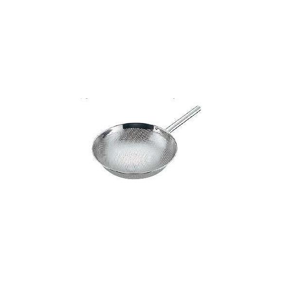 ●茹でたうどんやそばなどの麺類をすくい上げ、そのまま湯切り・水切り！●親水性を持つ無機系塗料焼付塗装による強力な防汚効果を持ったゼロクリア加工を施した環境に優しい製品です。■サイズ：φ270×深さ75、柄長185mm■パンチング穴径：2.2mm