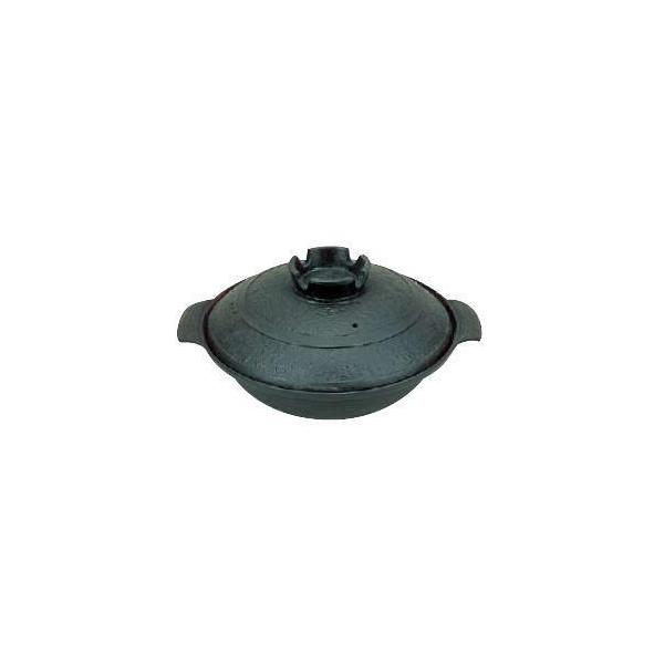 五進 鉄 寄せ鍋 (内面茶ホーロー仕上) 30cm QYS19030【送料無料】 田舎