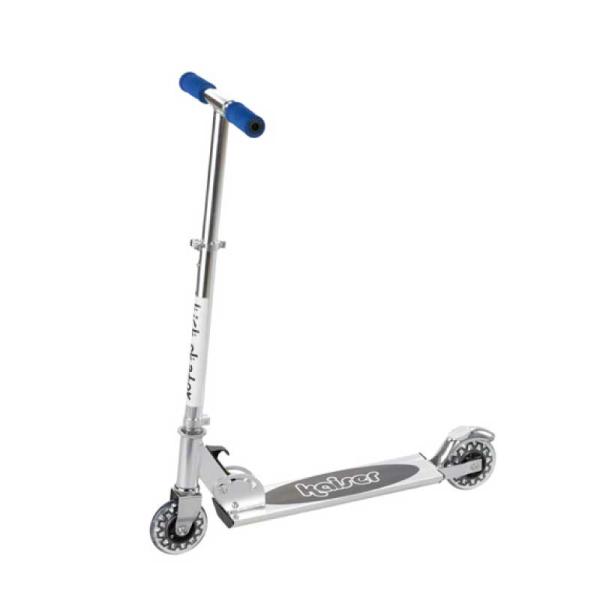 気分爽快！楽しくスイスイ走ろう！丈夫で軽い、折りたたみ可能なアルミ製の子供用キックスケーター！お子様へのプレゼントにオススメ。楽しみながらバランス感覚が養えるのも魅力。カンタンに折りたため、軽くて持ち運びも簡単。 ※交通規則を守り、安全な場...