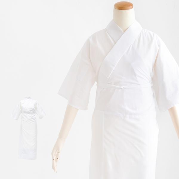 ［商品説明］この肌襦袢一枚で、肌襦袢と長襦袢の２役を兼ねているアイデア商品です。 とりかえられる替え袖（別売）で裄丈を自由に調整でき、さらに半襟と衣紋抜きが付いています。 腰紐のスリップタイプなのでこれ一枚ですぐに着物や浴衣を着ていただけま...