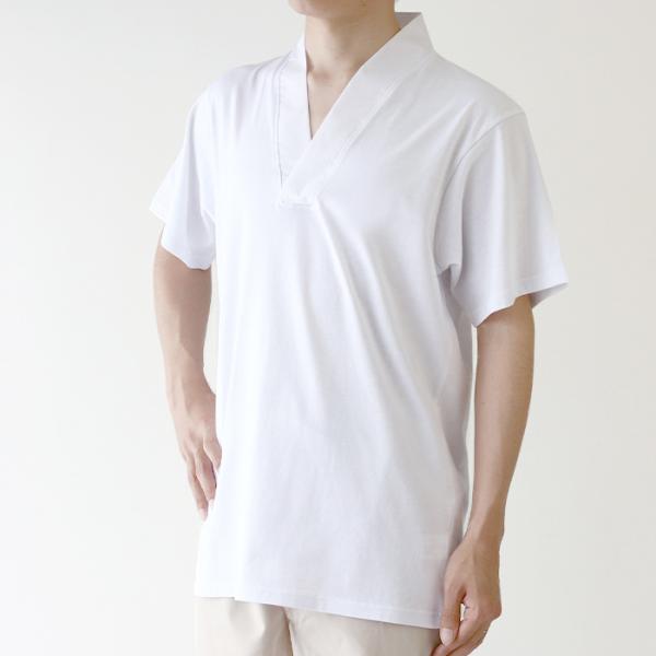 和装をもっと気軽に！着心地抜群のTシャツ型半襦袢です。直接肌の上に着るだけなので、紐類がいらず、着付けがとっても楽なのに、半衿が付いているのでまるで襦袢を着ているかのように見えます。さらに、通常のTシャツと同じ、柔らかくさらりとした綿生地を...