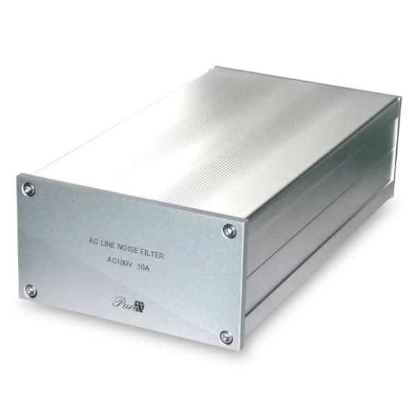 オーディオ機器の高周波ノイズ対策におすすめ！！・電源ラインに乗ってくる高周波ノイズを低減するノイズフィルター。オーディオ機器の電源ノイズ対策におすすめ！！・入・出力電圧：AC100V　許容電流：10A・ノイズフィルターユニットにはパルス性ノ...