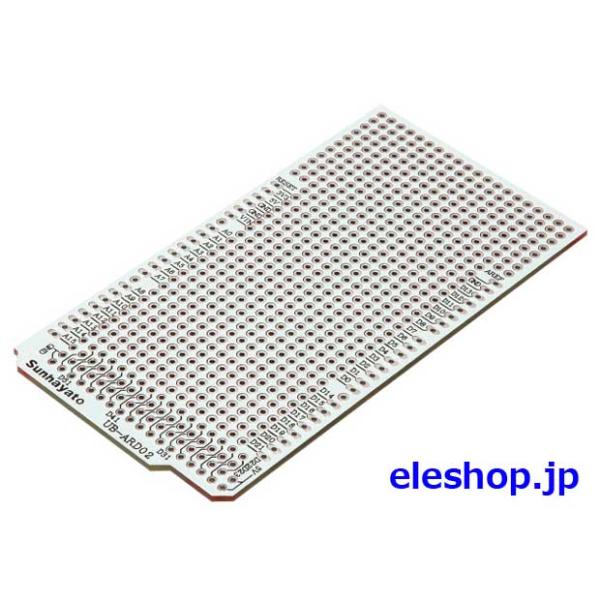 オープンソースのマイコン基板「Arduino MEGA(アルドゥイーノメガ/アーデュイーノメガ/アルデュイーノメガ)」と同サイズのユニバーサル基板で、コネクタ位置をArduino MEGAに合わせていますので、ずれることなくArduino ...