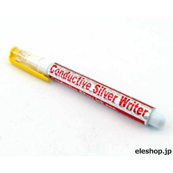 純銀を主要導電材に用いた導電(コンダクティブ)ペンです。ケーブルや基板上のパターン修正・補修、チップ部品の仮止め、車のリアウィンドウ曇り止めヒータ(熱線)の断線補修他、アイデア次第で用途が拡がります。※直接ハンダ付けは出来ません。