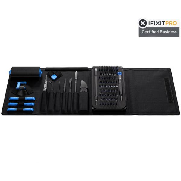 64種類のドライバービットセットやオープナー、ピンセットなど精密機器の修理等に必要な工具が一通りそろったプロツールキットです。※サクションカップ(透明)からサクションハンドル(黒)に変更、ドライバービットが一部改良されました。
