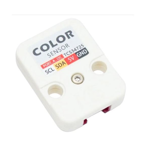 I&amp;#178;C接続カラーセンサTCS3472と対象物照光用の白色LEDを搭載したM5Stack用ユニットです。M5StackコアのPORT A (I&amp;#178;Cポート) に付属ケーブルで接続して使用します。ケースにはLE...