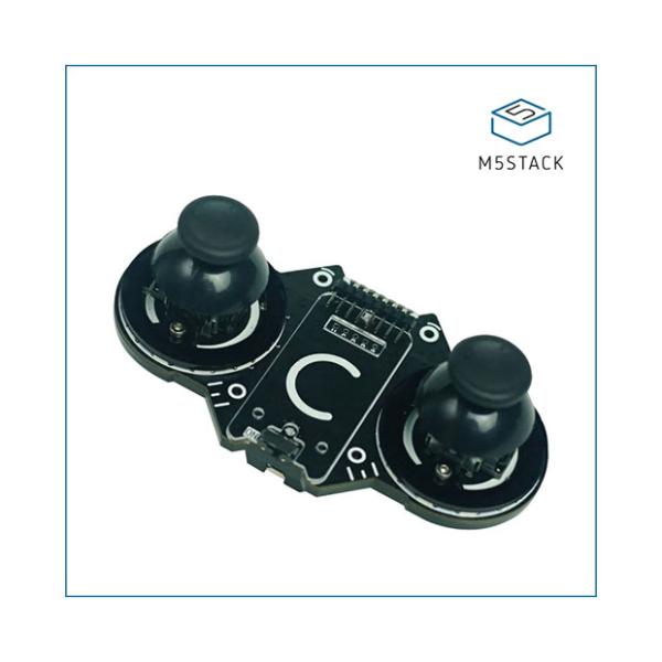 ポータブルゲーム機や無線式リモコンの製作に便利な、M5Stick-C用のジョイスティックコントローラ拡張基板です。左右2個のジョイスティックはボタン押し込み操作に対応し、底部にRGB LEDを各12個ずつ搭載。基板裏面にはリチウムイオン充電...