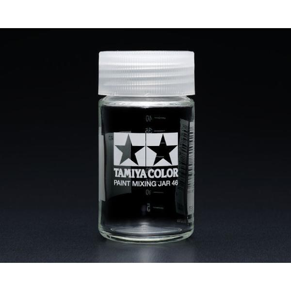 【オリジナルカラーの保存にうれしい46cc入りのボトルです】調色した塗料の保存に便利に使えるガラス製のボトルです。塗料の分量を計るのに便利な計量目盛りと、塗料の配合比などを書き留めておけるメモスペースを印刷。キャップは密閉力の高い中せん付き...