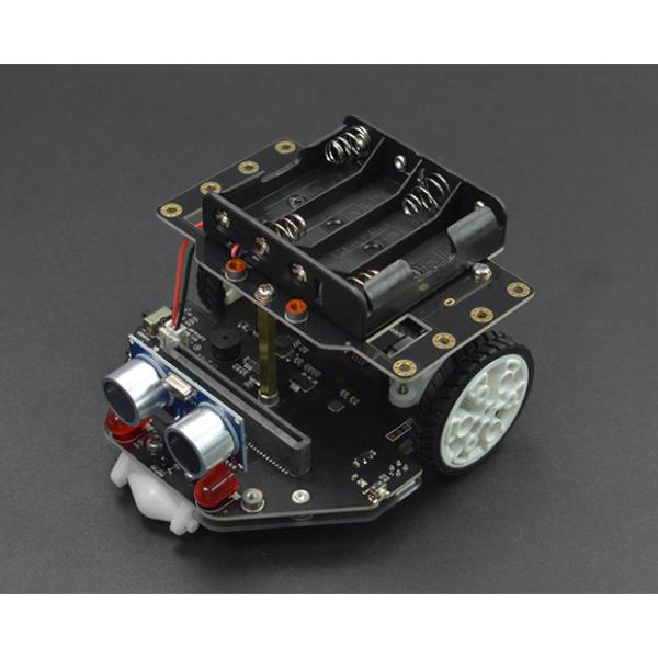 DFRobot社のmicro:bit用車両ベースキットmicro:Maqueen Plus V2です。従来モデルmicro:Maqueenを改良・大型化したバージョンとなります。スピード調節可能な左右のギヤードモーターの他にLEDやブザー、...