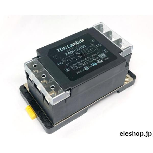 TDKラムダ製の電源ライン用ノイズフィルター。定格：DC/AC250V 16A。<br>入出力に端子台を使用し、セルフアップねじ、開閉式カバーにより配線作業性が向上しています。<br>DINレール取付対応タイプ。&l...