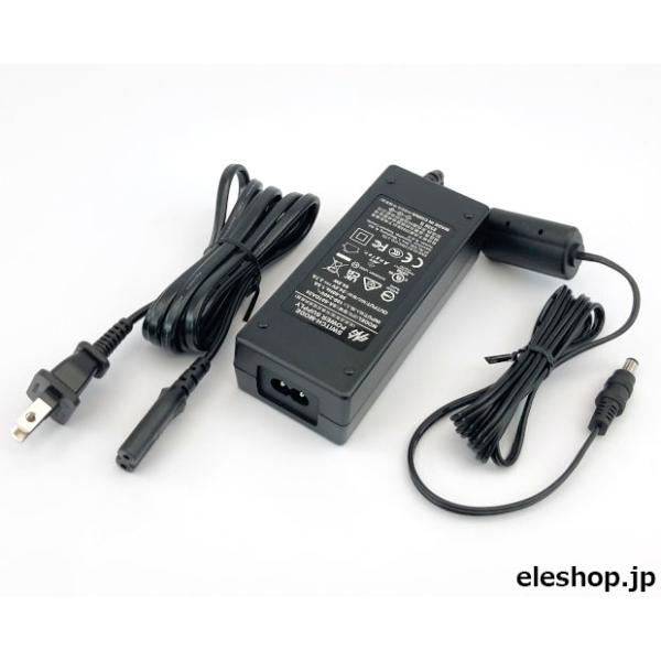 ENG社の60W級スイッチングタイプACアダプタ。入力電圧レンジ：AC100〜240V 50/60Hz対応のワールドワイド仕様。定格出力：DC24V 2.7A。プラグ形状：φ2.1mmセンタープラス。電源ケーブル(2Pタイプ)付き。<...