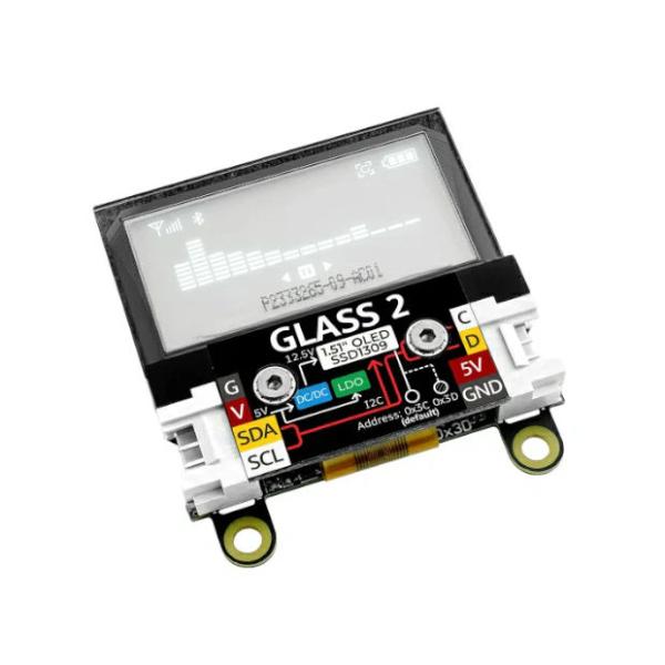 M5Stack用 1.5インチ透明OLEDディスプレイユニットの後継製品です。1.5インチ、I2C接続の透過型OLEDディスプレイユニットです。前商品にあったSTM32マイコンを廃して、直接SSD1309にアクセスするように変更されたので、...