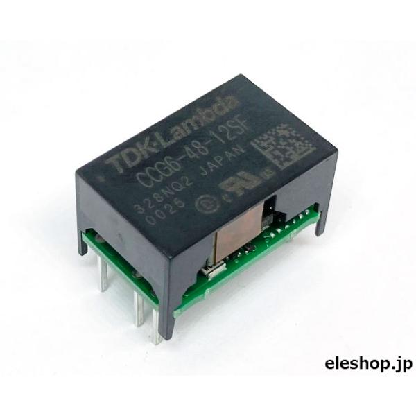 TDKラムダ製の出力6W級絶縁型DC-DCコンバータです。プリント基板への取り付けに特化した超小型タイプのモジュールとなっています。定格入力電圧：DC24/48V、出力：DC12V 最大0.5A。
