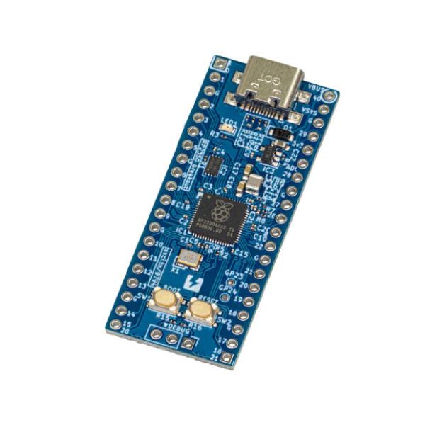 Raspberry Pi Pico2に載っているRP2350と、コアとなる周辺回路をまとめたマイコンボードです。基板上にはUSB Type-Cコネクタ、Flash-ROM(16Mbit)、クロック発振器、電源回路、スイッチ、LED が集積さ...