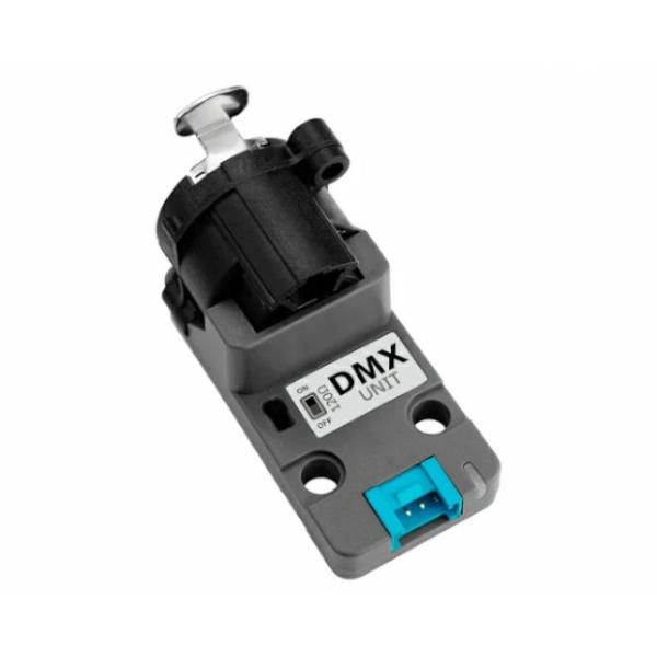 DMX512データを送信可能な通信ユニットです。絶縁型半二重RS-485トランシーバー CA-IS3092W を搭載し、最大で5 kVrmsの電気的絶縁保護機能を備えています。120Ωの終端抵抗スイッチにより、信号送信線の特性インピーダンス...