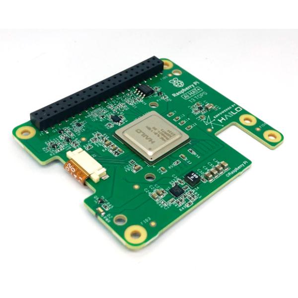 Hailo 8L AIアクセラレーターを搭載したRaspberry Pi 5用のHAT+です。Raspberry Pi 5上で優れた推論性能（最大13 TOPS）を発揮させることができます。Raspberry Pi AI KitのHATとモ...