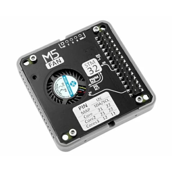STM32F030マイコン内蔵のM5Stack用ファンモジュールです。制御にI2Cプロトコルを使用、ファン速度の読み取り制御、スト―ル保護に対応します。スタックシステムを効果的に冷却し、性能を向上させます。UIFlow 1.0、 UIFlo...