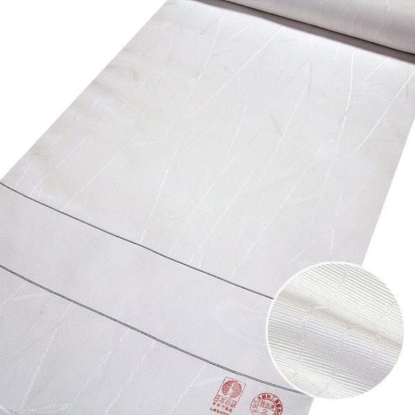 ・新品　未仕立て　正絹・地色…【白色】・適応年代…２０代以上のお方に最適です。・反物幅…３７ｃｍ・長さ…１３ｍ・日本の絹：丹後ちりめん生地「お好みの色に染める-白生地」 夏物 絽 色無地 正絹 日本の絹 丹後ちりめん 白色 地模様 反物のご...