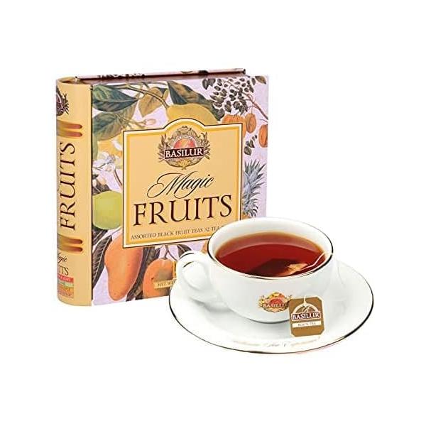 【発売日：2022年10月12日】ギフトに最適！４種類のフルーツフレバーのティーッバック紅茶各８袋入り☆ストロベリー＆キウイ☆レモン＆ライム☆ラズベリー＆ローズヒップ☆エキゾチックフルーツ香りの違いをお楽しみください！（ギフト用紙袋付）