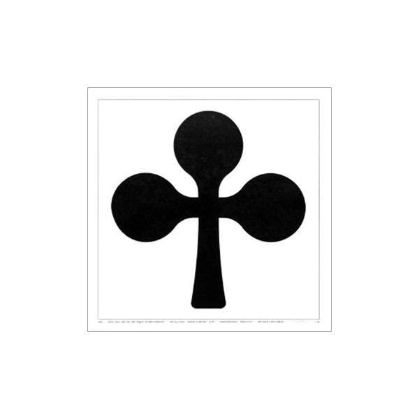 アーティスト：エンツォ・マーリ　Enzo Mariタイトル：QSEI SIMBOLI SINSEMANTICI/CLOVERポスターサイズ(mm):約 680×680プリント：シルクスクリーンポスター製造国：イタリアENZO MARI, 1...