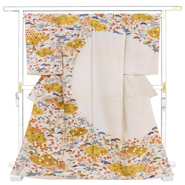 ■特撰の金糸目友禅を使い手描き本金仕様で制作した京友禅伝統工芸品の特撰訪問着です。■総友禅の華やかさと上品さを大切に柄は小付模様で高級な白上げ友禅技法を取り入れた本加工手描き友禅の物作りです。■お茶席や大切な式典で安心の着姿を披露します。○...