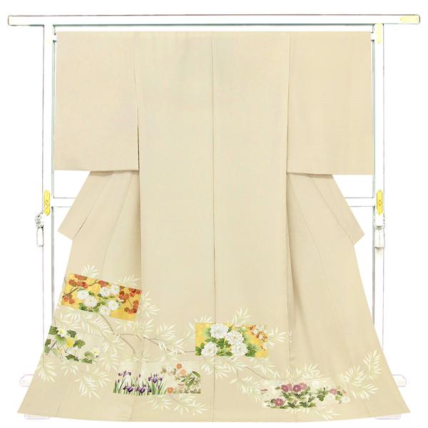 ■手刺繍と本金加工で豪華に制作された工芸美術品の色留袖です。■日本図案家協会優秀作の吉祥琳派工芸図を本加工を用い丁寧に表現しています。■唯一無二の着姿を披露する特撰品が華やかな式典での着姿を応援します。■また、うれしいトールサイズ仕様（普通...