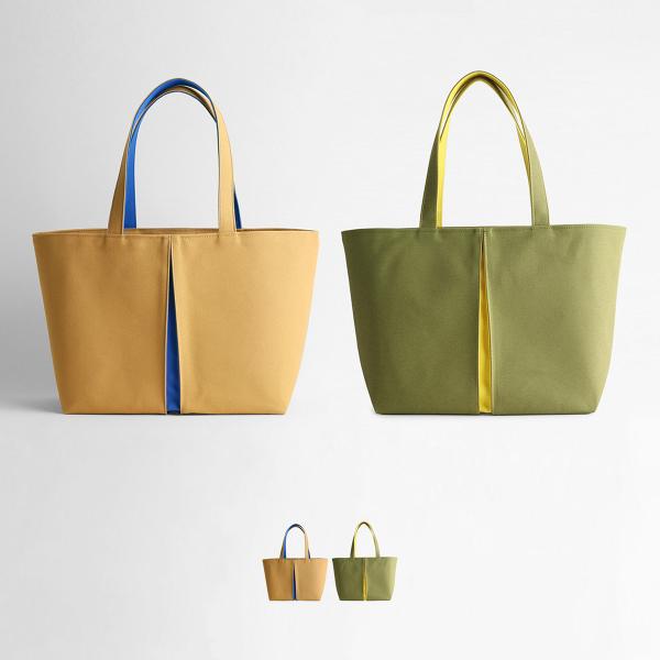 人の五感に訴え、心に響くもの創りを目指す工房「光章」。スリットの内側から挿し色が一筋、シンプルなデザインが魅力のトート。A4サイズが入り長めの持ち手で肩に掛けることができバッグの開閉はホック付き、マチが広いので荷物もたっぷり入り底板付き。質...