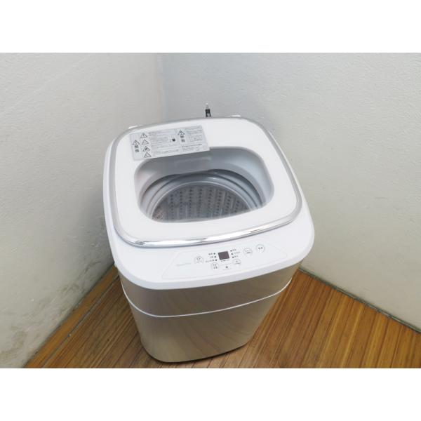 【ひとり分の洗濯にちょうどいいコロンとかわいい、コンパクトサイズの小型全自動洗濯機】外装に小キズがございます。動作確認、分解除菌清掃済み。■ 洗濯脱水容量：3.8kg　■ 外形寸法：幅47.0×奥行50.0×高さ79.0cm■ 付属品：給水...