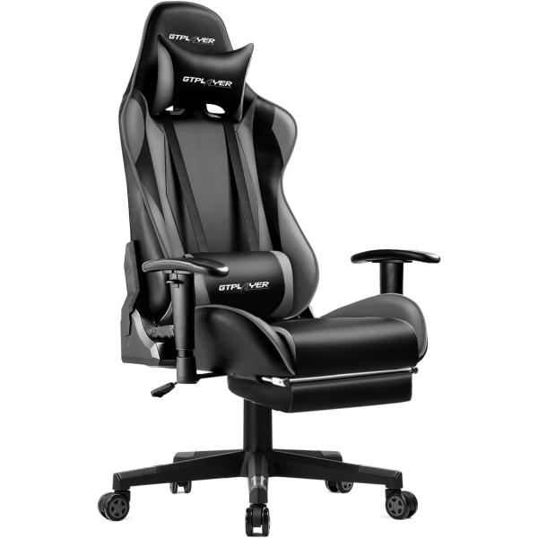 色:グレー Glayブランド:GTPLAYER（旧GTRacing）サイズ:幅67.31×奥行51.15×高さ120.65cm〜132.08cm　　本体重量:約22.18kg　　張り材：PUレザー※メーカーと常時在庫管理は連動しておりますが...