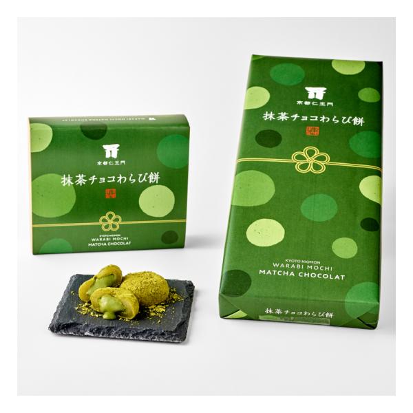 ■商品名：抹茶チョコわらび餅■名称：生菓子■原材料名：グラニュ―糖(国内製造)、チョコレートコーチング、米粉、抹茶、きな粉、粉あめ、 寒天/加工澱粉、トレハロース、増粘剤(加工澱粉、増粘多糖類)、乳化剤、 香料、(一部に乳成分・大豆を含む)...