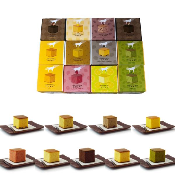 手割りでもっちりと豊かな食感を最大限に感じられるカステラおまんシリーズ。三源庵の「カステラおまん」シリーズに、新たにアソートの詰め合わせセットが登場！あまおう苺、バター、広島レモン、大納言小豆、黒豆、金ごま、プレーン・宇治抹茶・ショコラの全...