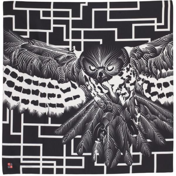 神秘的なイメージのある梟（フクロウ）実は「不苦労」や「福老」とも表現され、縁起が良いとも言われています。その梟に幾何学模様を組み合わせたこちらのデザインは「ふくろう×ラインアート」との連作です。こちらの幾何学模様はさらにモダンで格好の良い一...