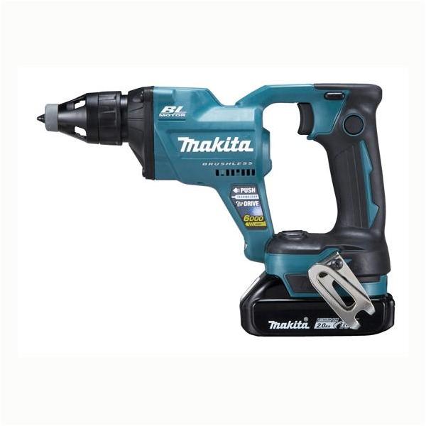 マキタ　18V　充電式スクリュードライバ　FS600DRAX　2.0Ah×2個付モデル●18V/2.0Ahバッテリ×2個・充電器・ケース付■回転数6,000min-1■押している時だけ回転！ネジから離すとモータ停止「プッシュドライブ」■別売...