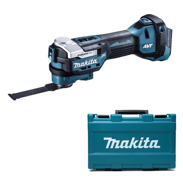マキタ 18V 充電式マルチツールSTARLOCK-MAX対応  TM52DZ 本体のみ／ケース付き (バッテリ・充電器 別売)　■■本体のみケースSET■■充電式マルチツールTM52DZと専用プラスチックケース141C32-7のセット※バ...